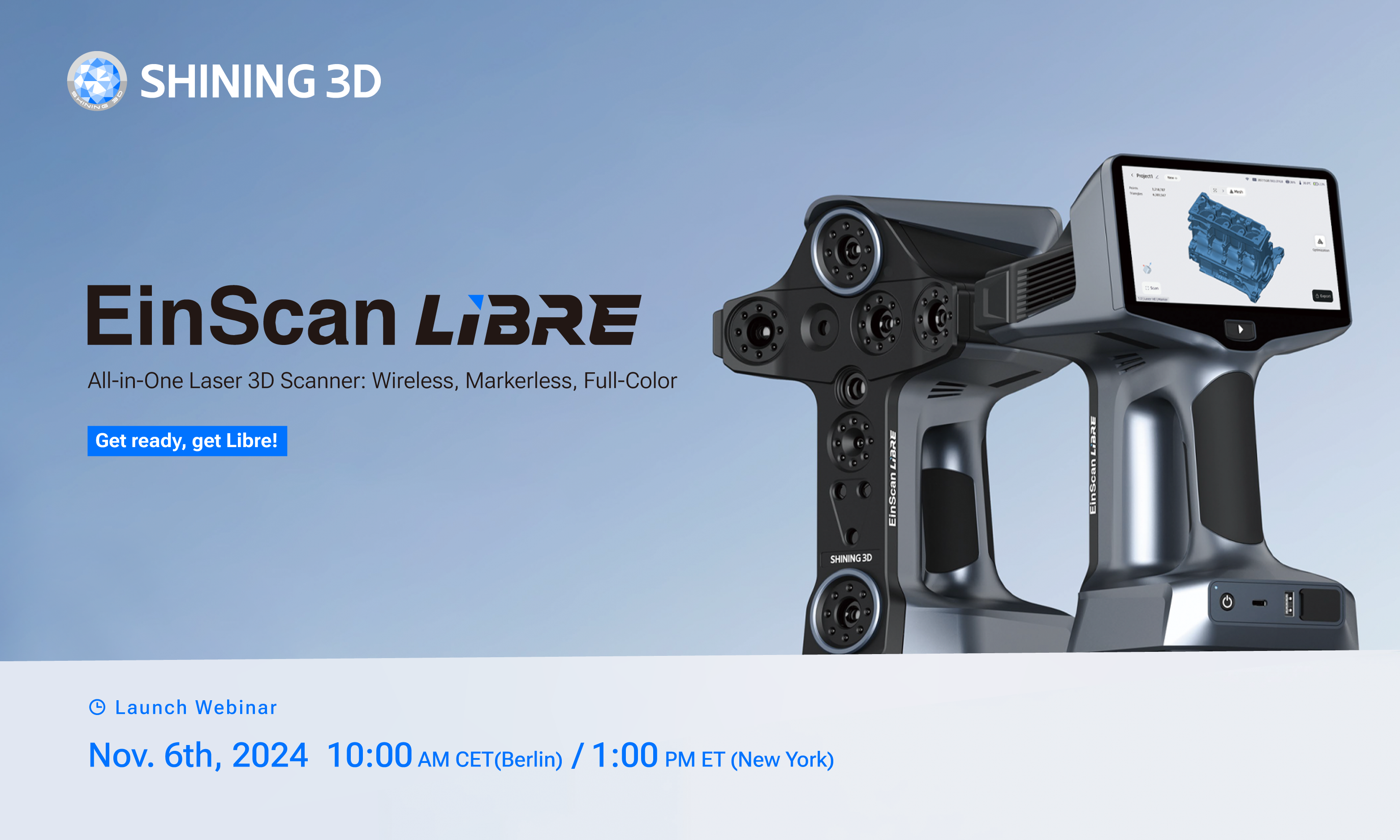 Performance Beast: EinScan Libre New Product Launch